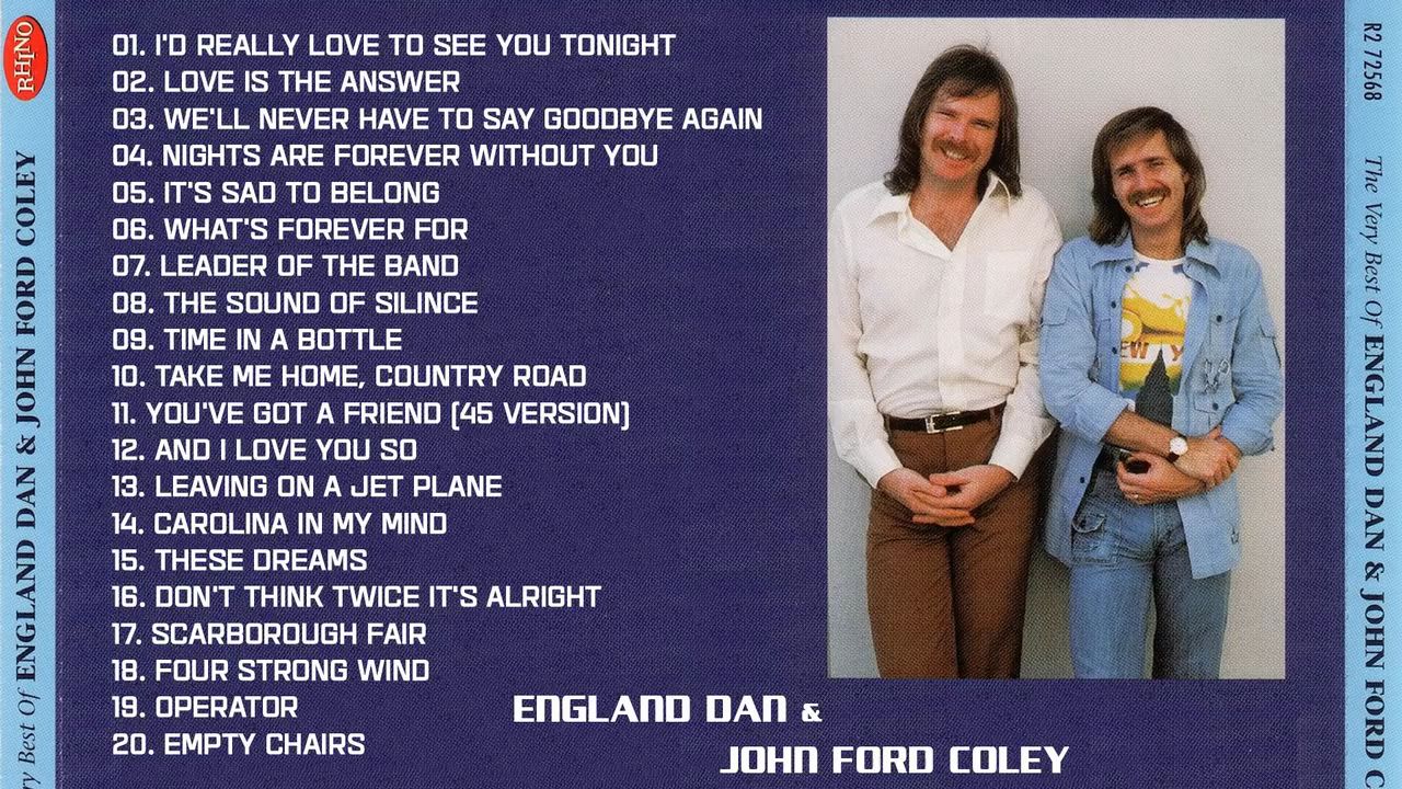 England Dan And John Ford Coley Greatest Hits