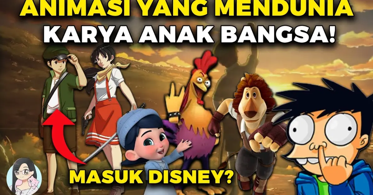 Animasi Indonesia ini di Tayangkan Di Disney ?? Keren Banget ...