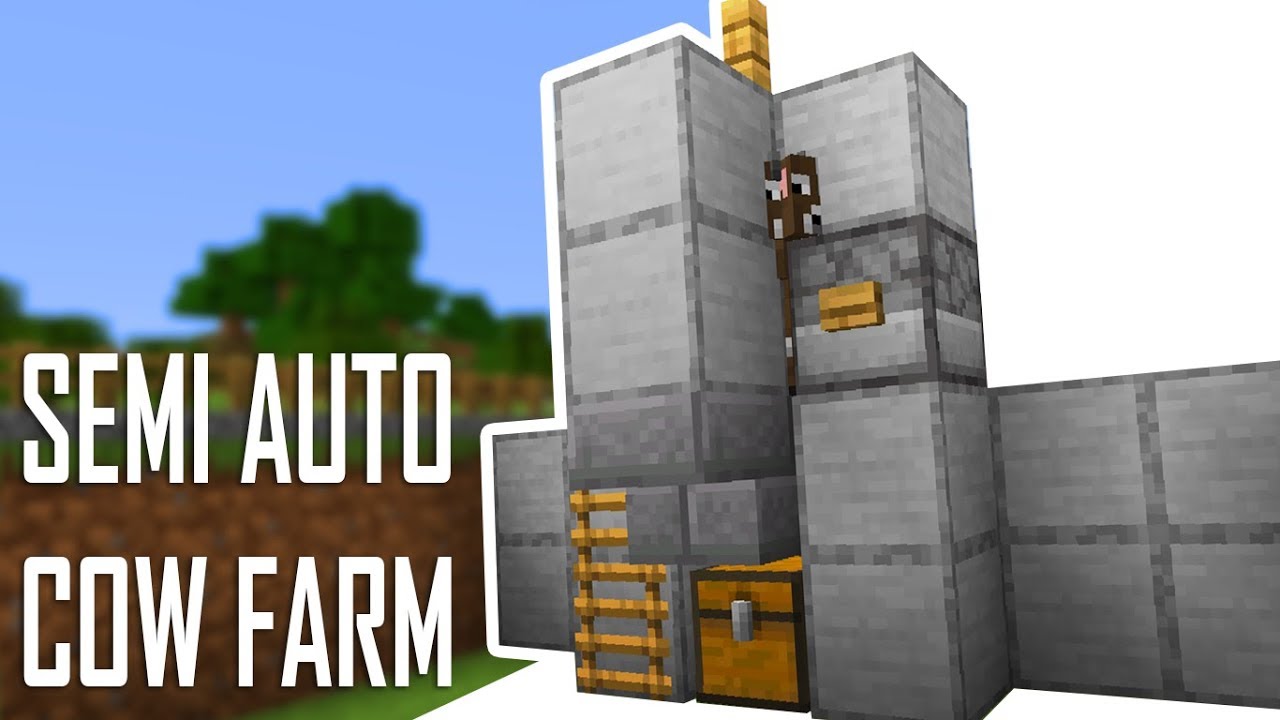 Minecraft Automatic Cow Farm