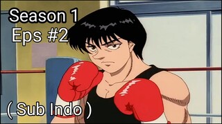 Hajime no Ippo Season 1 - Episode 1(Sub Indo) 480p HD - Bstation