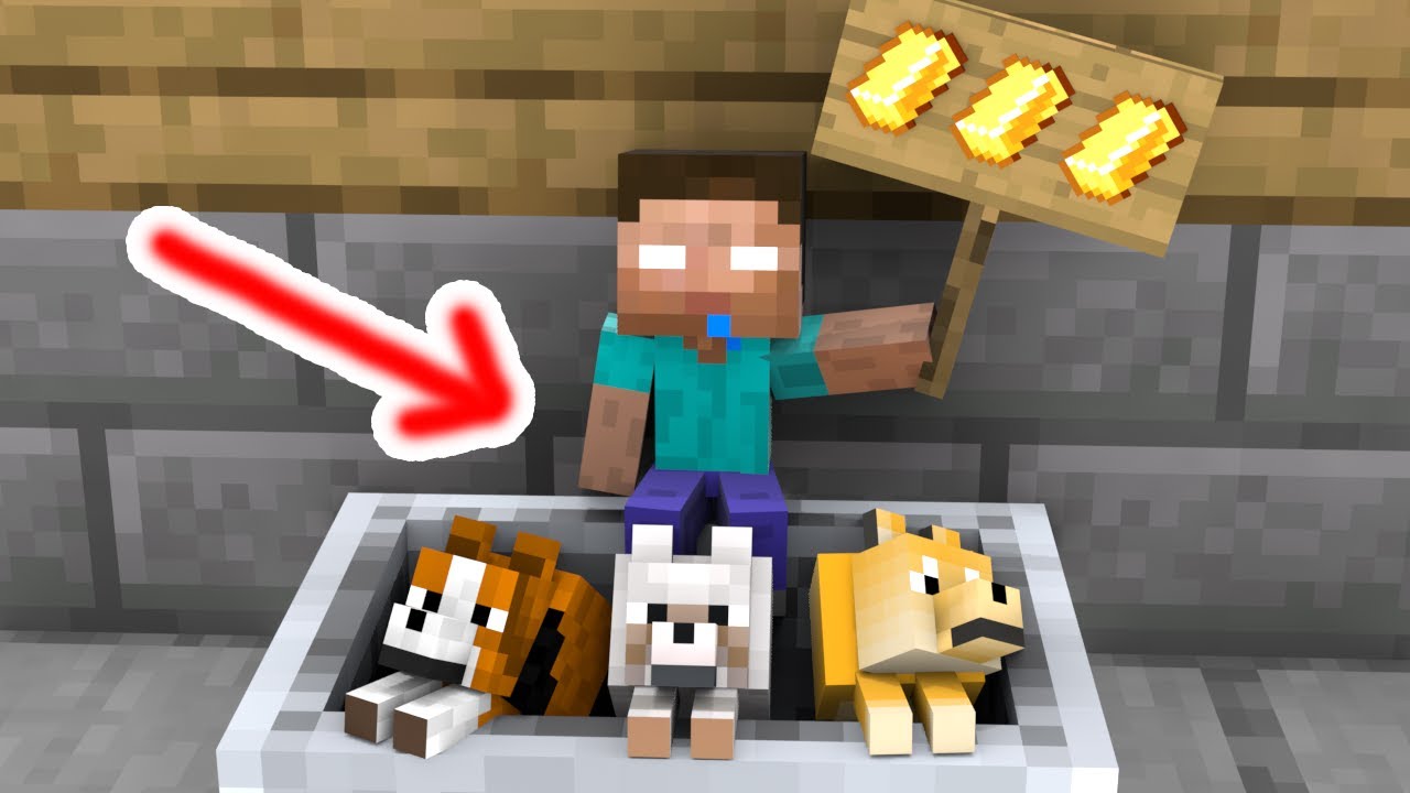 Minecraft Baby Dogs