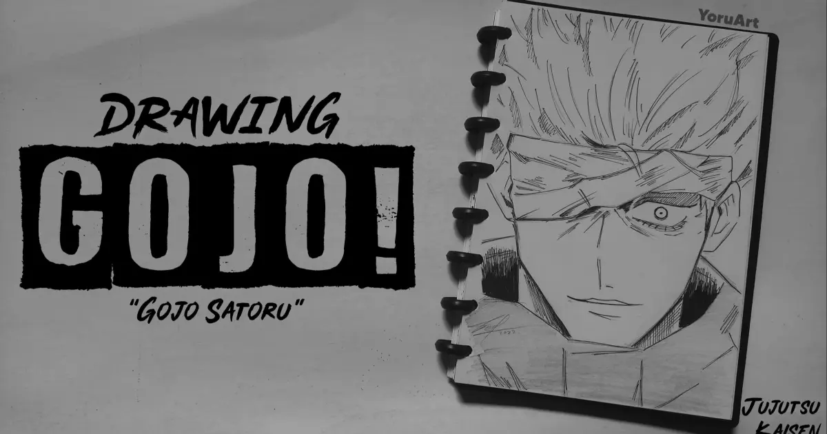 Speed Drawing Anime - Gojo Satoru From Jujutsu Kaisen 0 | YoruArt ...