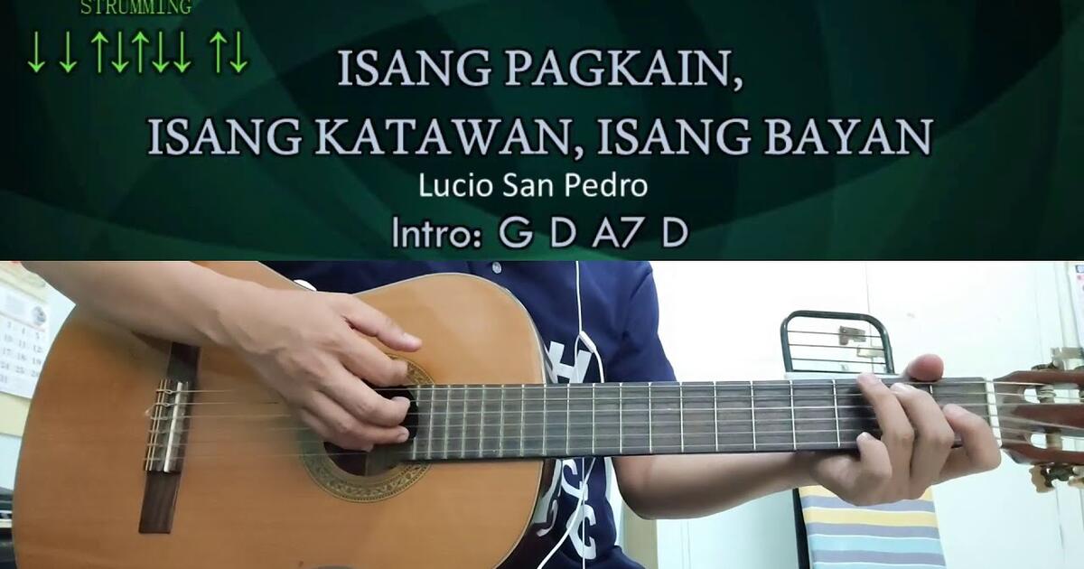 Isang Pagkain Isang Katawan Isang Bayan Music Sheet