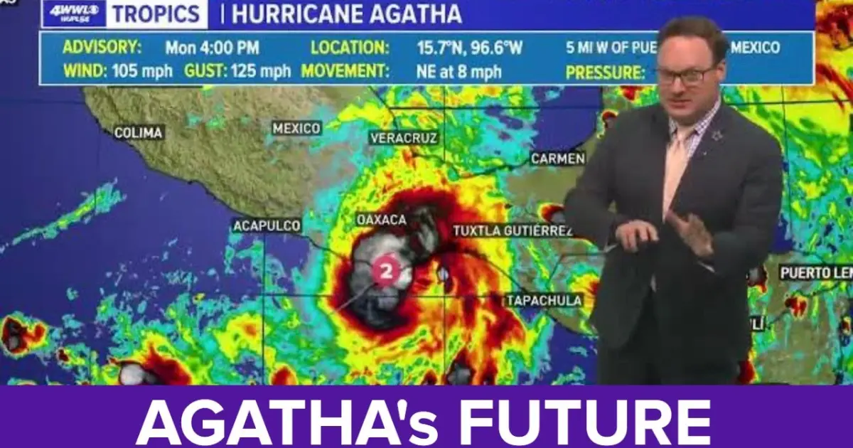 Hurricane Agatha makes landfall in Mexico; could break off into Gulf ...