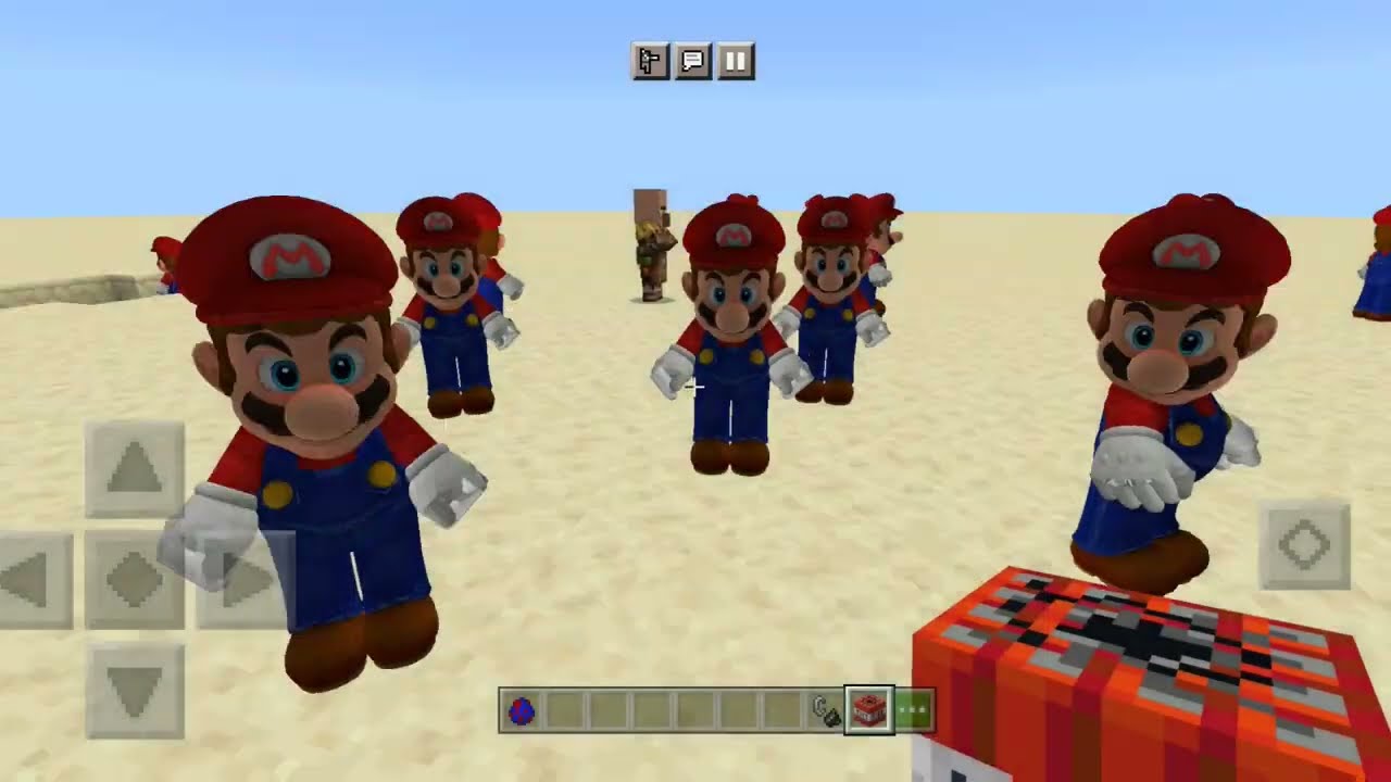 Mario Minecraft 3d