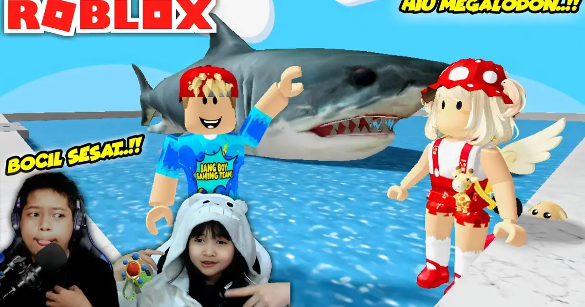 BANG BOY DAN CACA MENCARI HIU MEGALODON DI ROBLOX - Bilibili