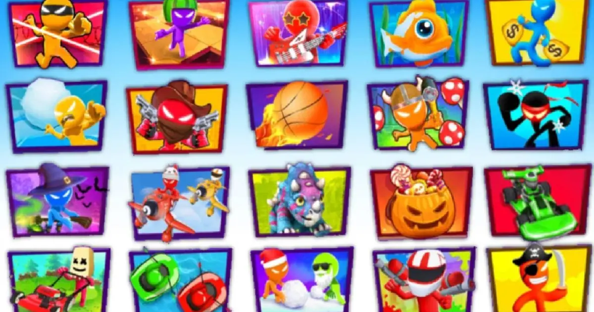 All Mini Games Stickman Party 2-4 Gameplay ( android / ios ) 2022 ...