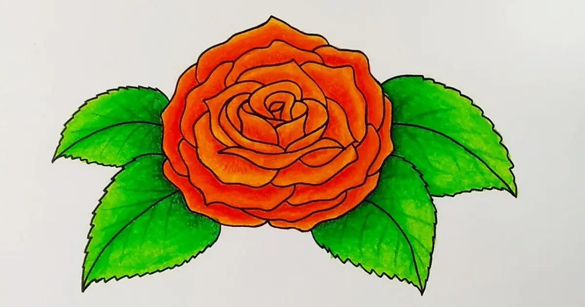 Cara Melukis Bunga Mawar