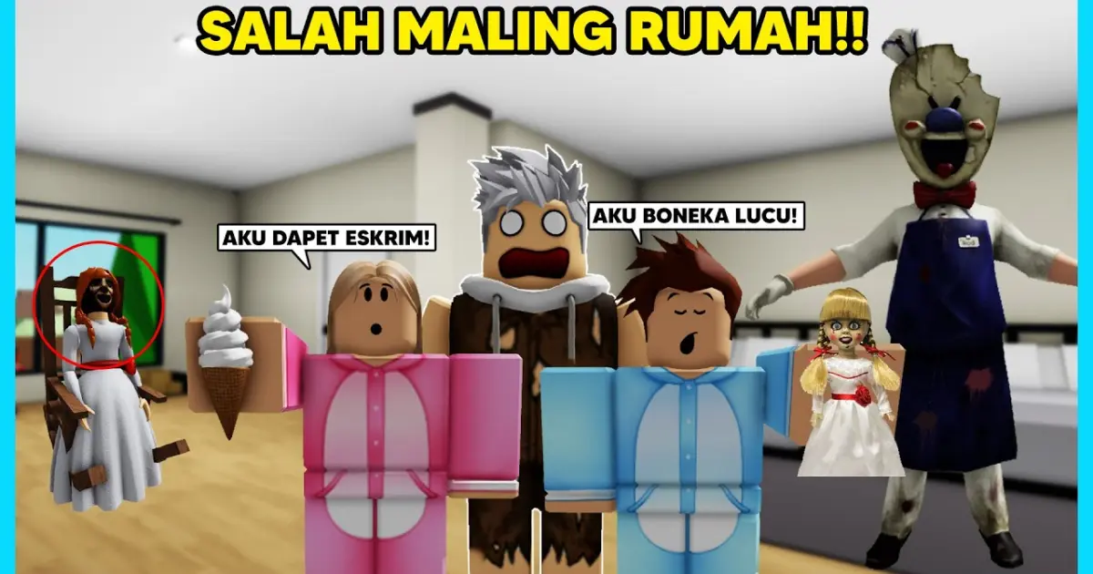 MIPAN & ZUZUZU | Kocak! Mencuri Di Rumah Annabelle & Ice Scream! Di Brookhaven - Roblox - Bilibili
