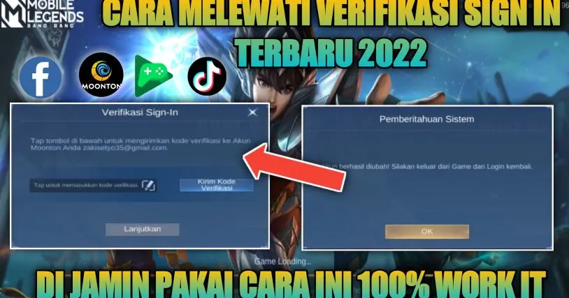 Cara Melewati Kode Verifikasi Sig in Mobile Legends / Verifikasi sekunder ML - Bilibili