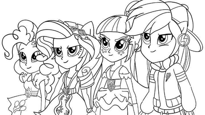 My Little Pony Equestria Girls Sunset Shimmer Coloring Page