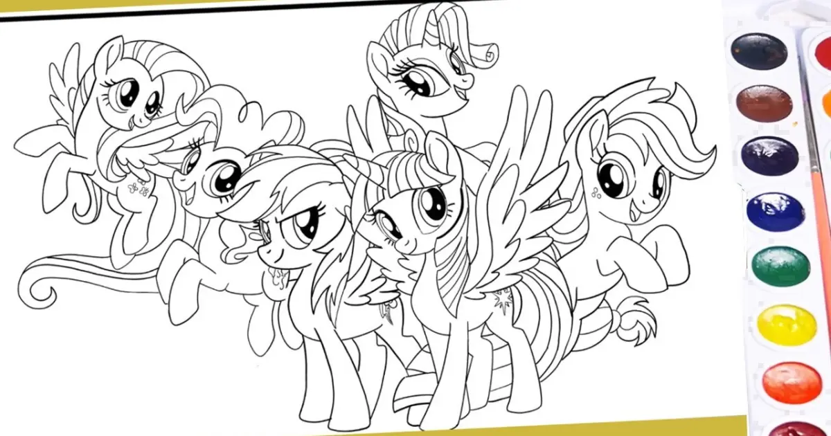 My Little Pony 80s Coloring Pages