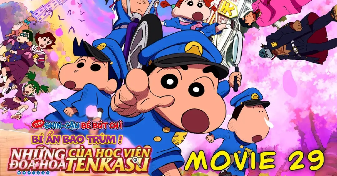 Shin movie 29:Bí ẩn bao trùm!Những đoá hoa của học viện Tenkasu - Bilibili