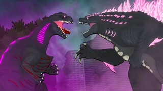Evolved Godzilla and Kaiju battle animations | Shimo, Shin Godzilla ...