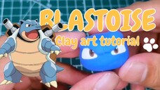 Blastoise clay art tutorial. - BiliBili