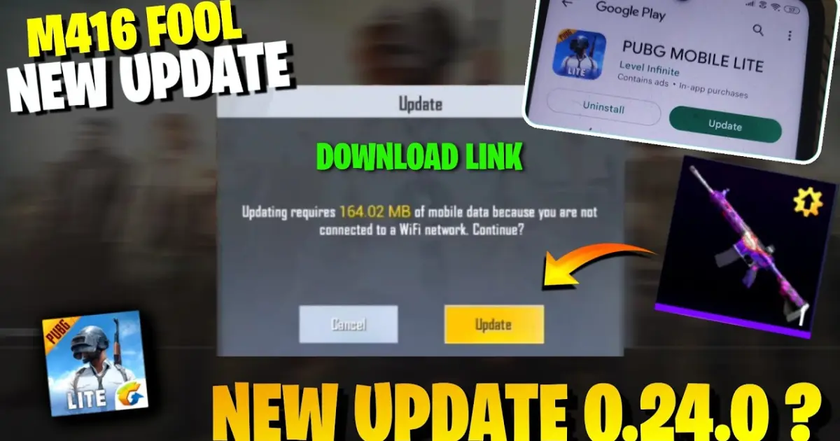 Finally 😍 The M416 Fool Update Pubg Mobile Lite 😱 | Pubg Lite New ...