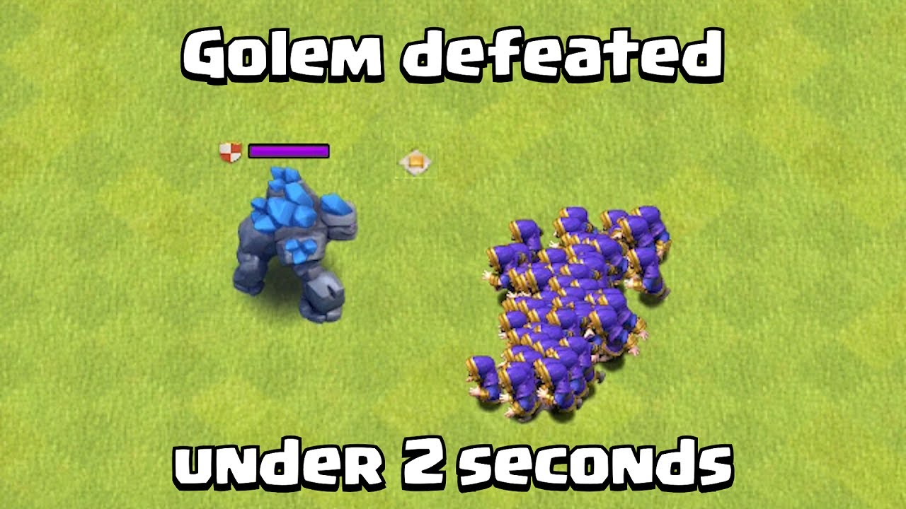 Clash Of Clans Golem Levels