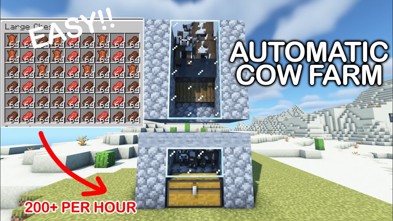 Minecraft Cattle Farm