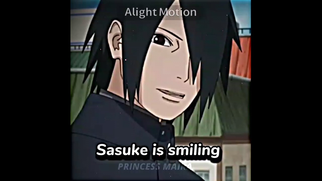 Sasuke Smiling
