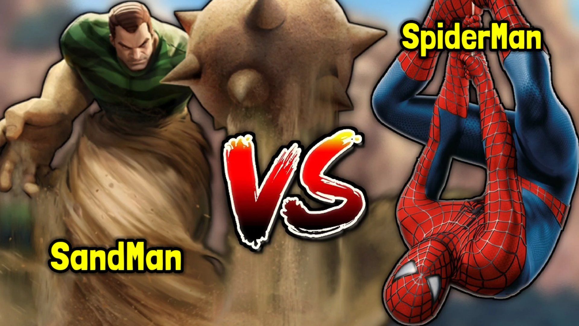 Sandman Vs Spiderman