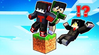 Mikey & JJ on ONE BLOCK WORLD in Minecraft Challenge (Maizen Mazien Mizen) - BiliBili