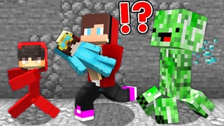 JJ and Mikey play with 100 Friends in HIDE and SEEK in Minecraft Challenge Funny Pranks (Maizen ...