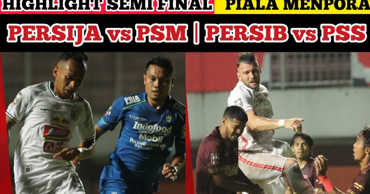 Highlights Hasil Semi Final Piala Menpora 2021 Leg 1 : PERSIJA vs PSM ...