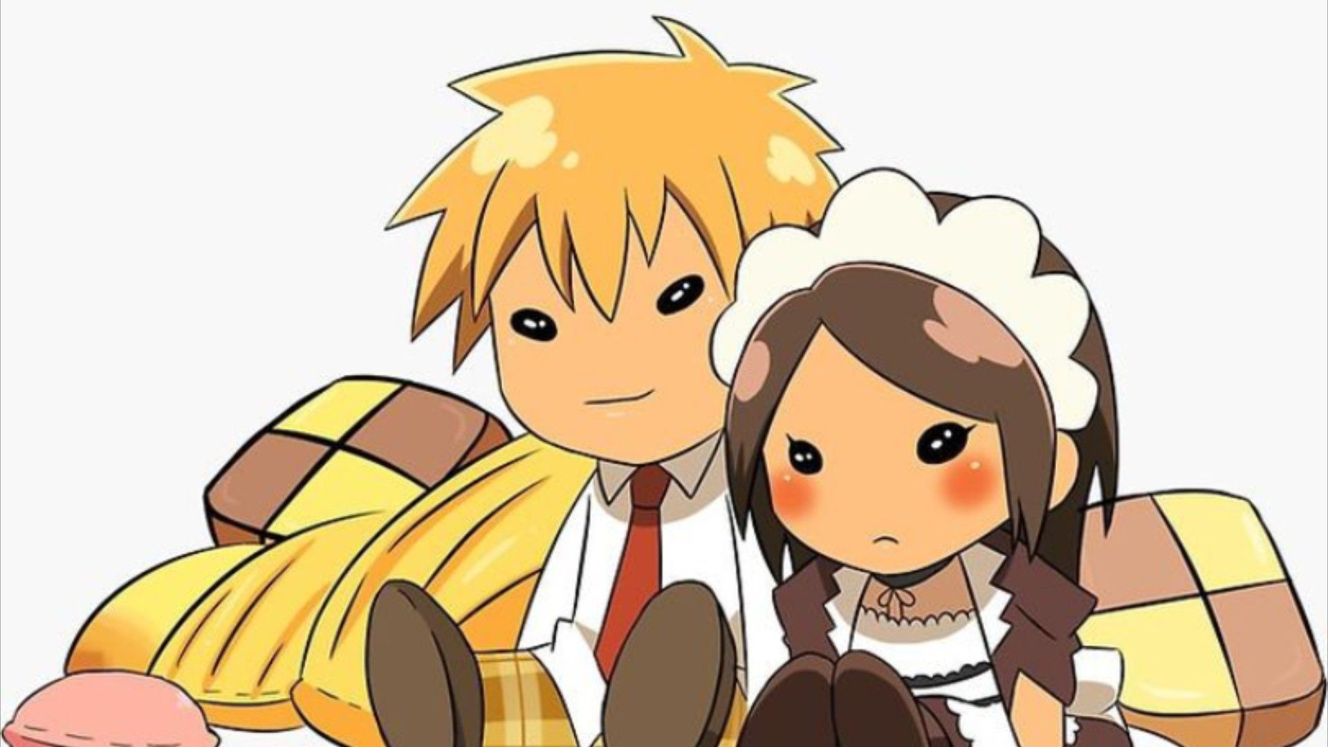 Maid Sama Usui And Misaki Chibi