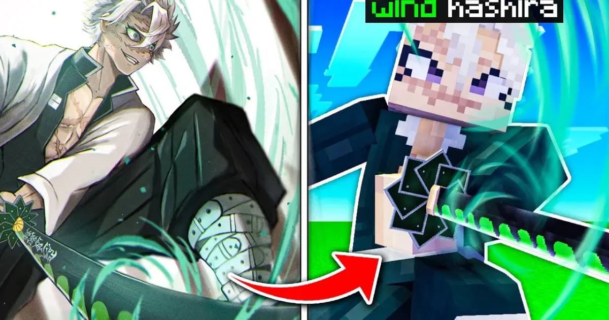 I Became the WIND HASHIRA in Demon Slayer Minecraft - Bilibili