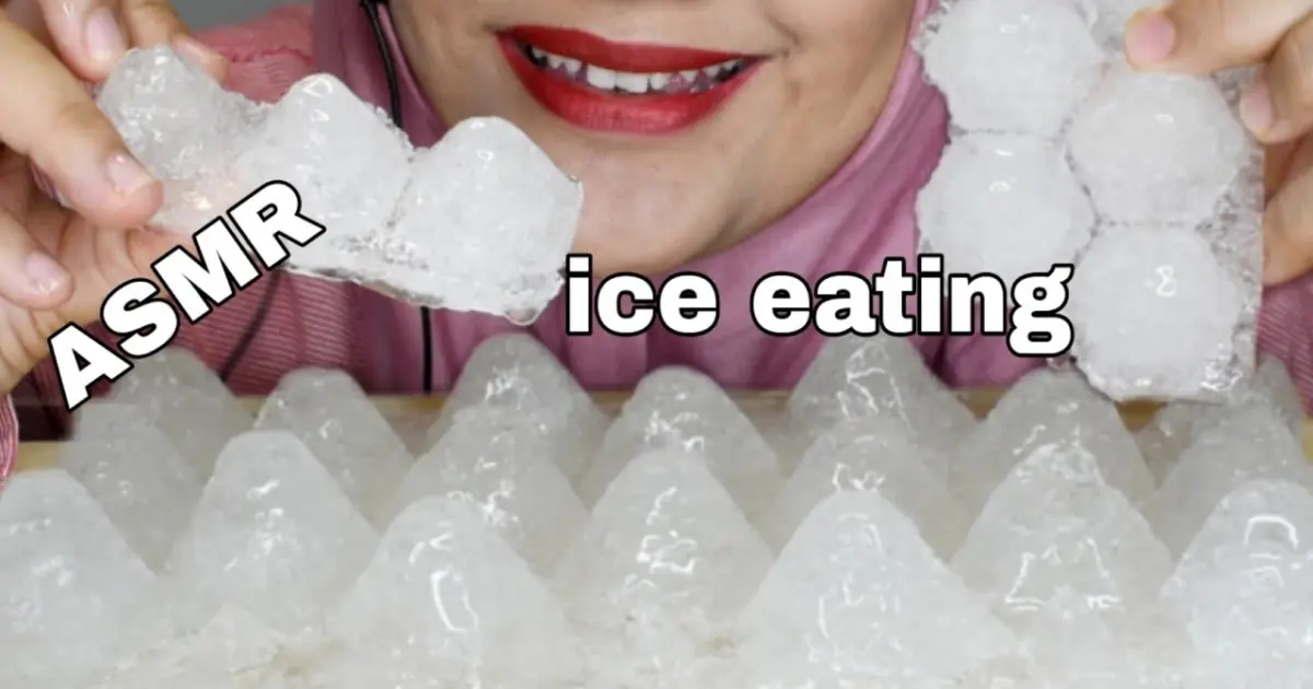 ASMR ICE EATING|SHAVED ICE |ICE CUBES| MAKAN ES BATU| ES SERUT|segar ...