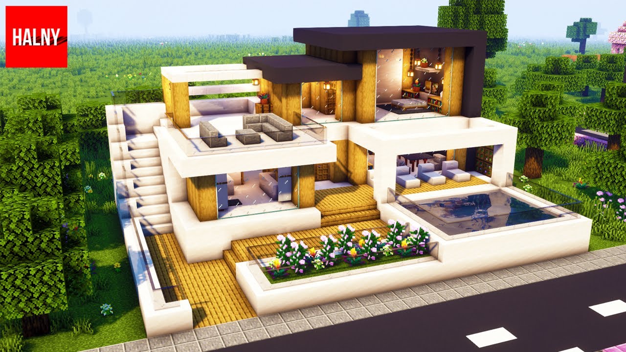 Modern House Minecraft Tutorial