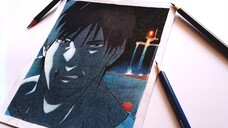 Drawing//Coloring Toji Fushiguro || Jujutsu Kaisen S2 - BiliBili