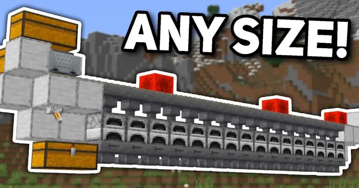 Minecraft Super Smelter ง่ายที่สุด อัตโนมัติ ทุกขนาด! - Bilibili