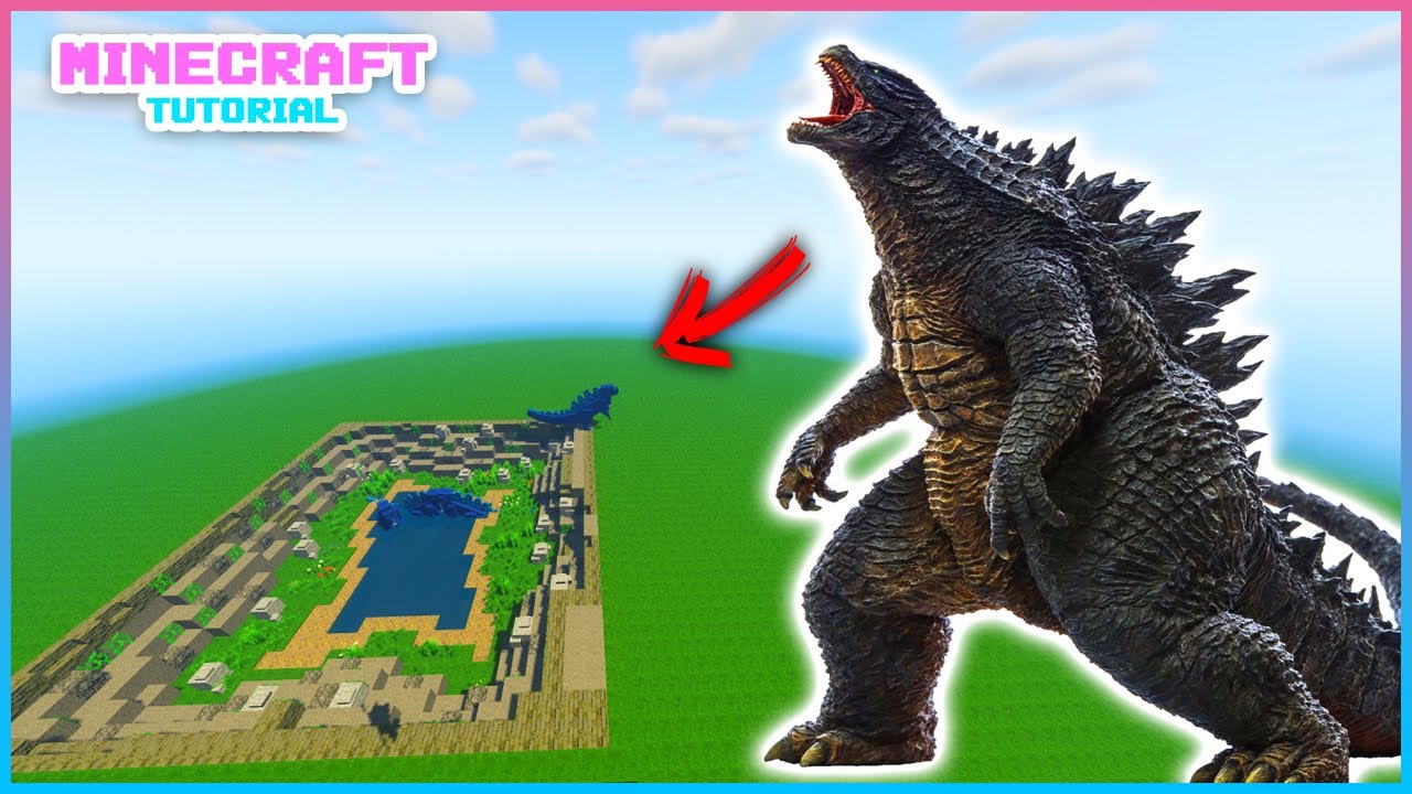 Godzilla Minecraft Statue