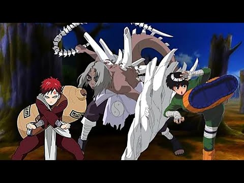Gaara And Lee Vs Kimimaro Full Fight