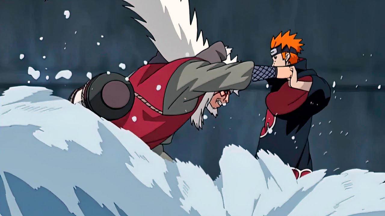 Naruto Shippuden Jiraiya Vs Pain