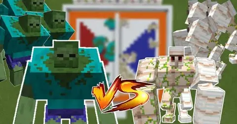 Minecraft Mutant Snow Golem Vs Mutant Zombie