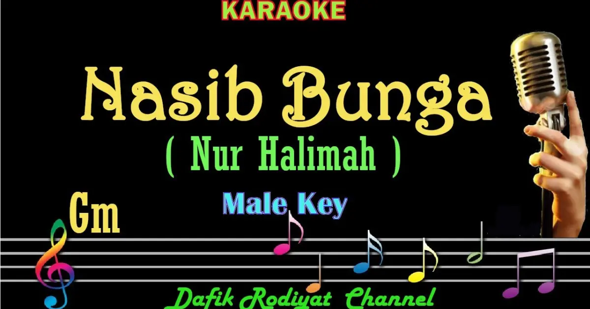 Nasib Bunga (Karaoke) Nur Halimah Nada Pria/Cowok Male key Gm Dangdut Asli - Bilibili