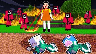 MOMON & ATUN BERTAHAN HIDUP DARI SERANGAN HIU GANAS di MINECRAFT - Bstation