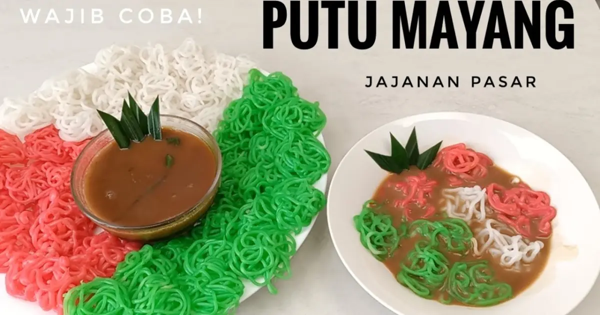 RESEP PUTU MAYANG MUDAH. JAJANAN PASAR! - Bilibili