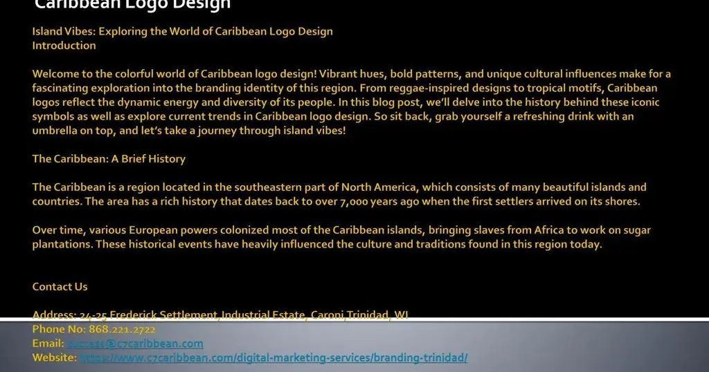 Caribbean Logo Design - Bilibili