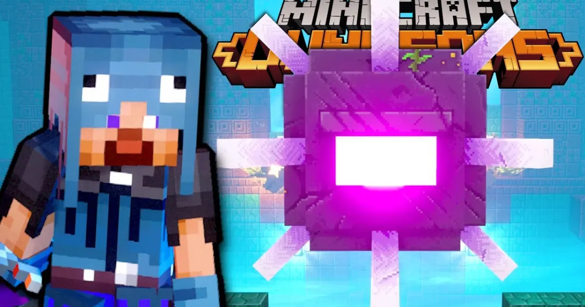 UNDERWATER TEMPLE & ANCIENT GUARDIAN BOSS!!!! 🌊 Minecraft Dungeons ...