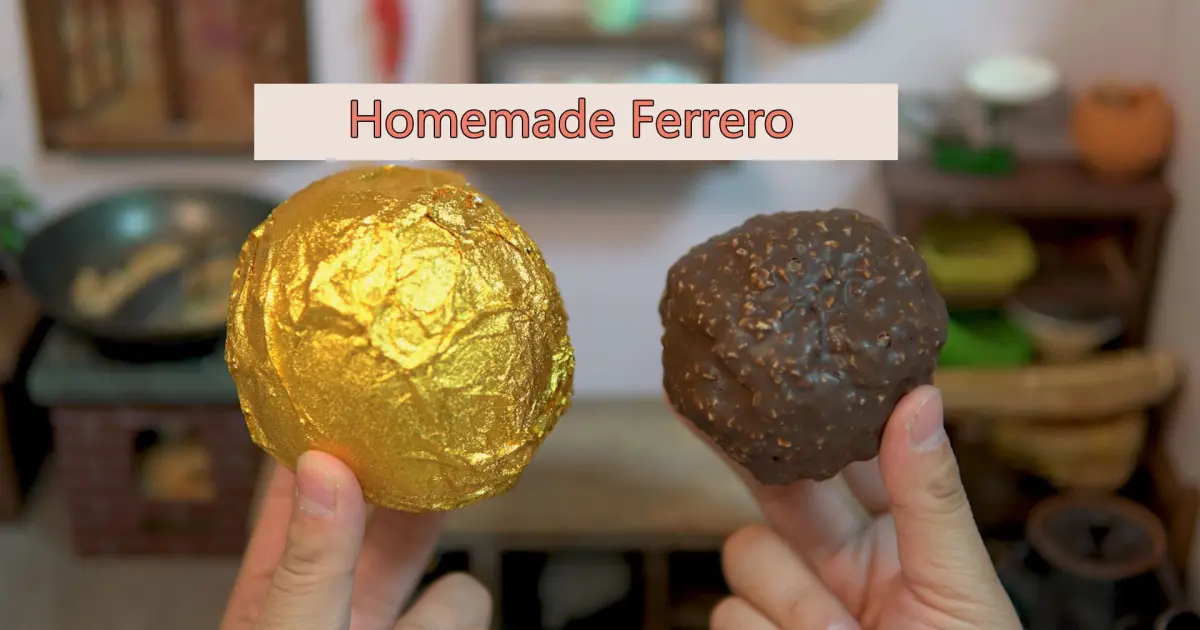 [Food][DIY]I make a huge Ferrero and achieve 'Ferrero freedom' - Bilibili