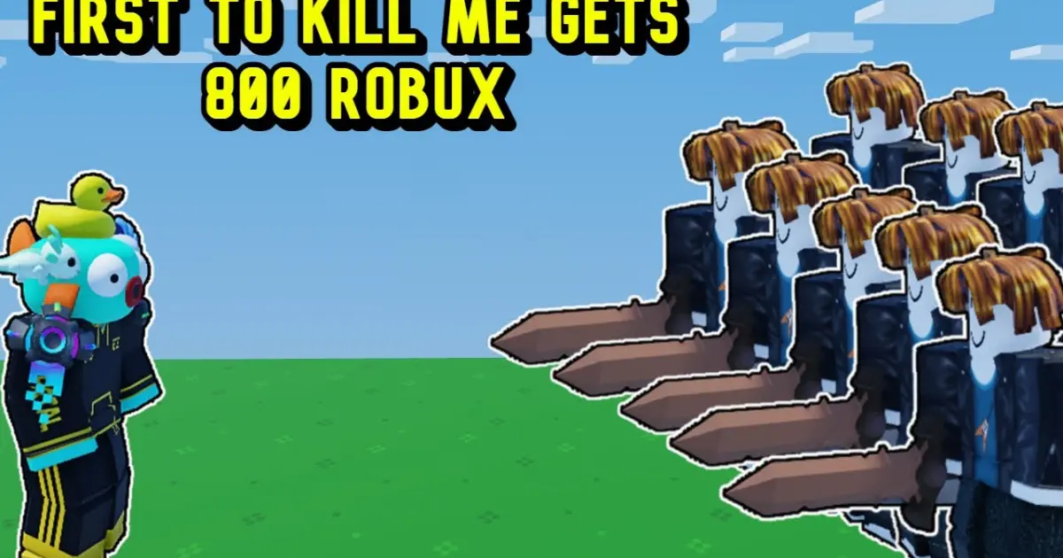 First To Kill Me Gets *800 ROBUX* - Roblox Bedwars - Bilibili