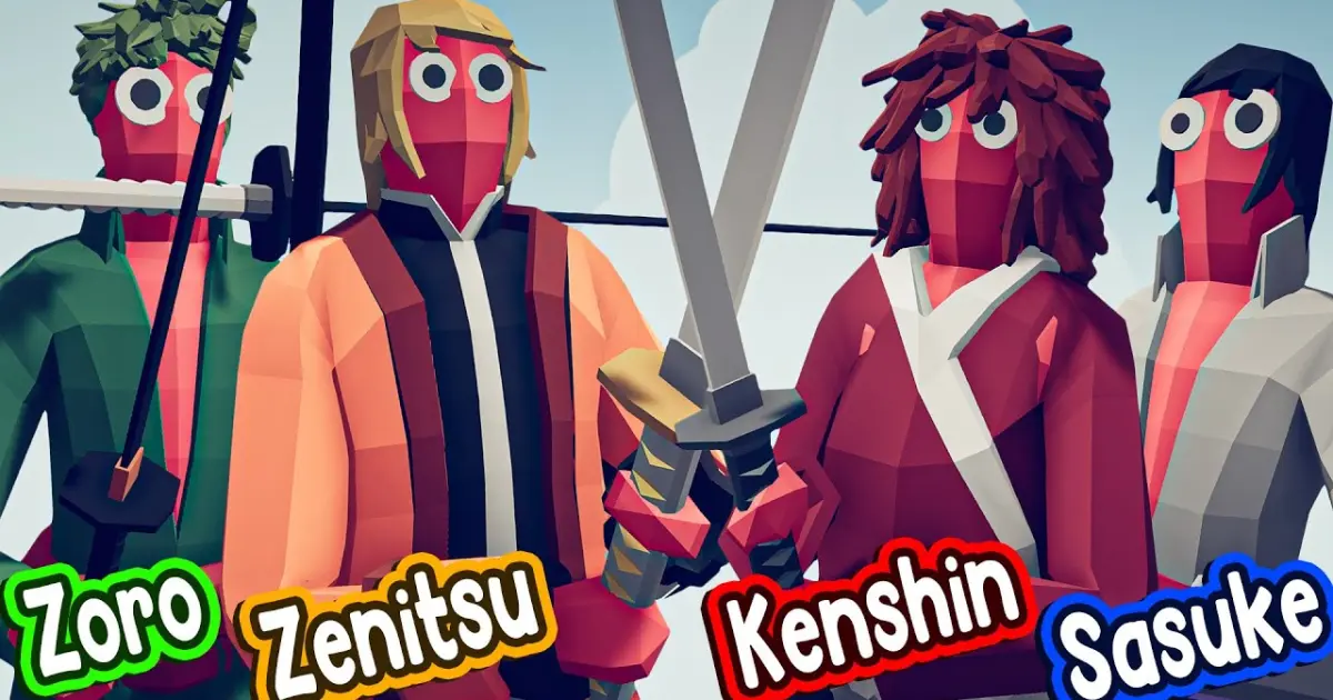 ANIME SWORD FIGHTING ZENITSU, ZORO, SASUKE & KENSHIN | TABS: Custom ...