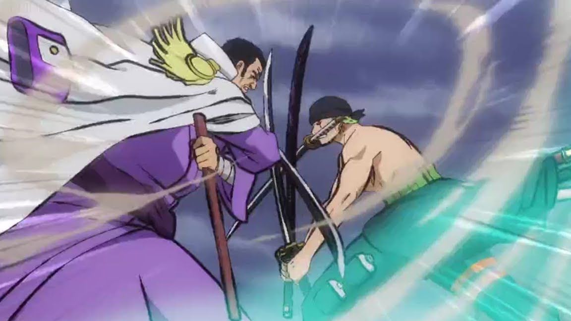 Zoro Vs Fujitora Zoro Vs Admiral Fujitora Vs Mihawk || One Piece