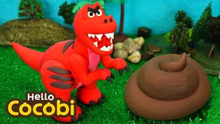 💩Clean Up the Poop! Baby Dinosaur Toy Truck | Kids Learn Colors 코코비 ...